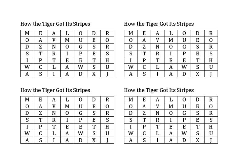 How The Tiger Got Its Stripes | PDF | Foreign Language Studies