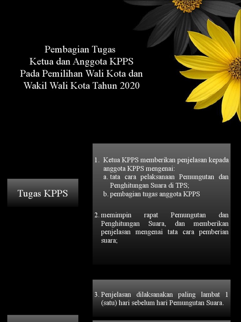 Materi Bimtek Tugas KPPS | PDF
