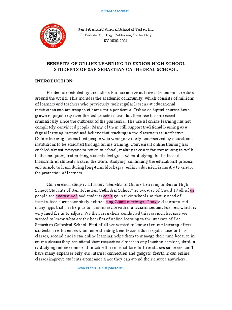 Pr2 Grp3 First Revision For Chapter 1 2 | PDF | Educational Technology | Distance Education