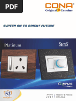 CONA Switches Price List Catalogue | PDF