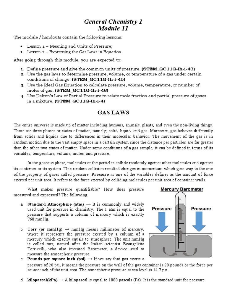 General Chemistry 1 Module 11 PDF | PDF | Chemical Polarity | Chemical Bond