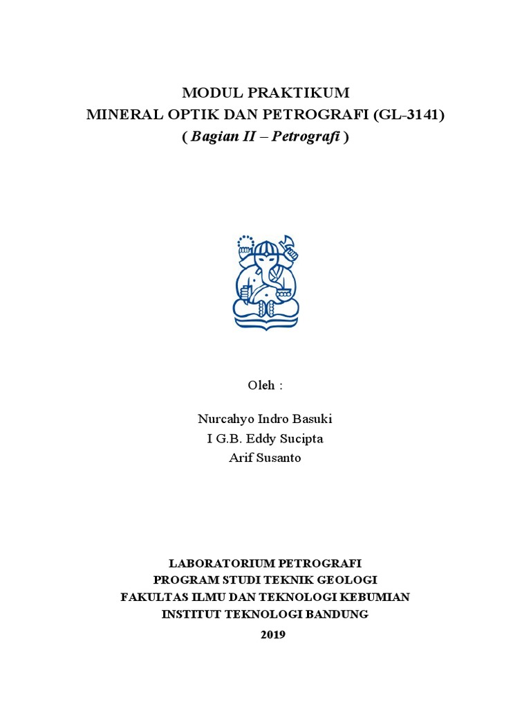 2 - Modul Praktikum Petrografi 2019 | PDF | Sains & Matematika