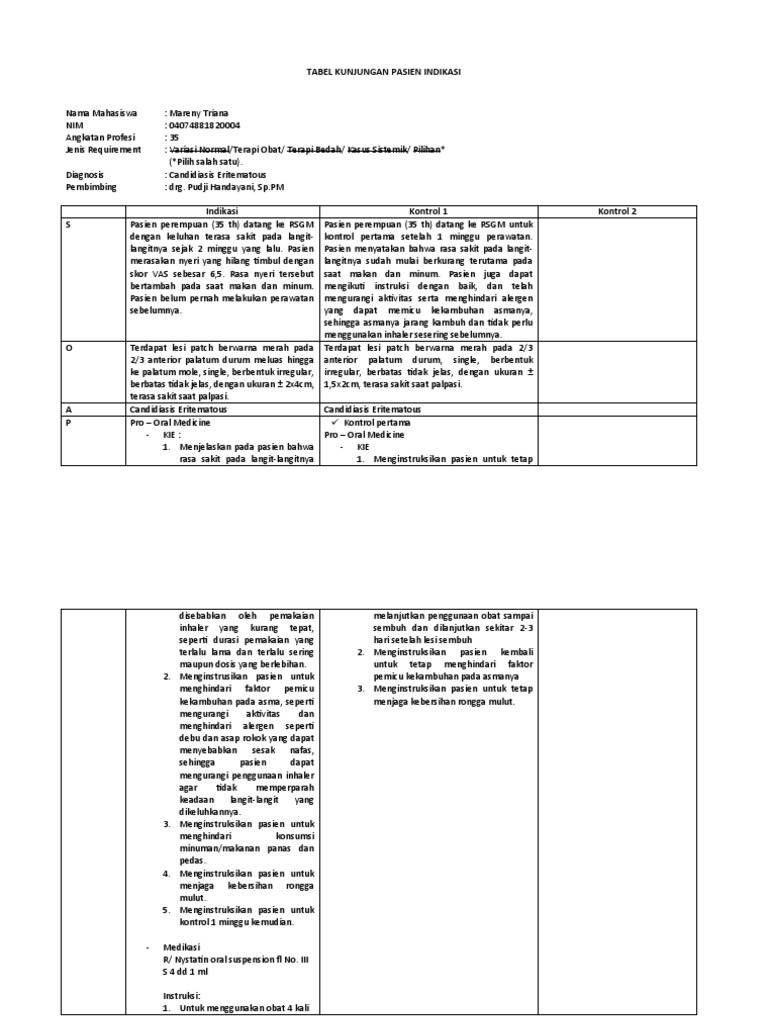Tabel SOAP Fix | PDF
