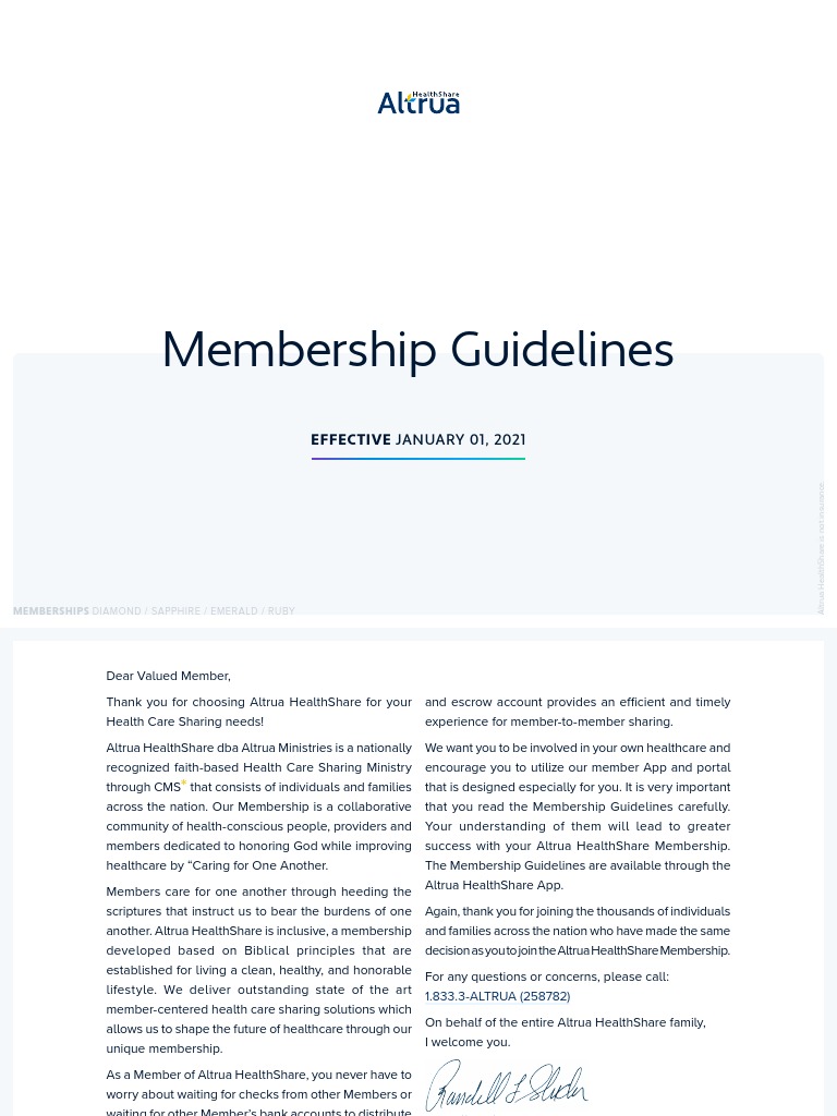 Membership Guidelines 2021 | PDF | Health Insurance Portability And ...