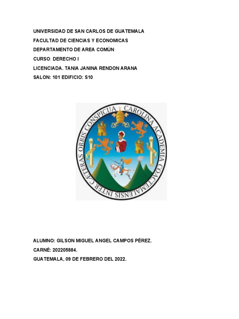 Logo Facultad de Derecho USAC | PDF | Sociedad