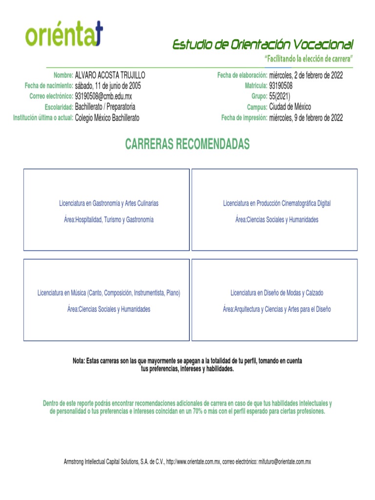 OrientaT Reportes | PDF | Las emociones | Aprendizaje