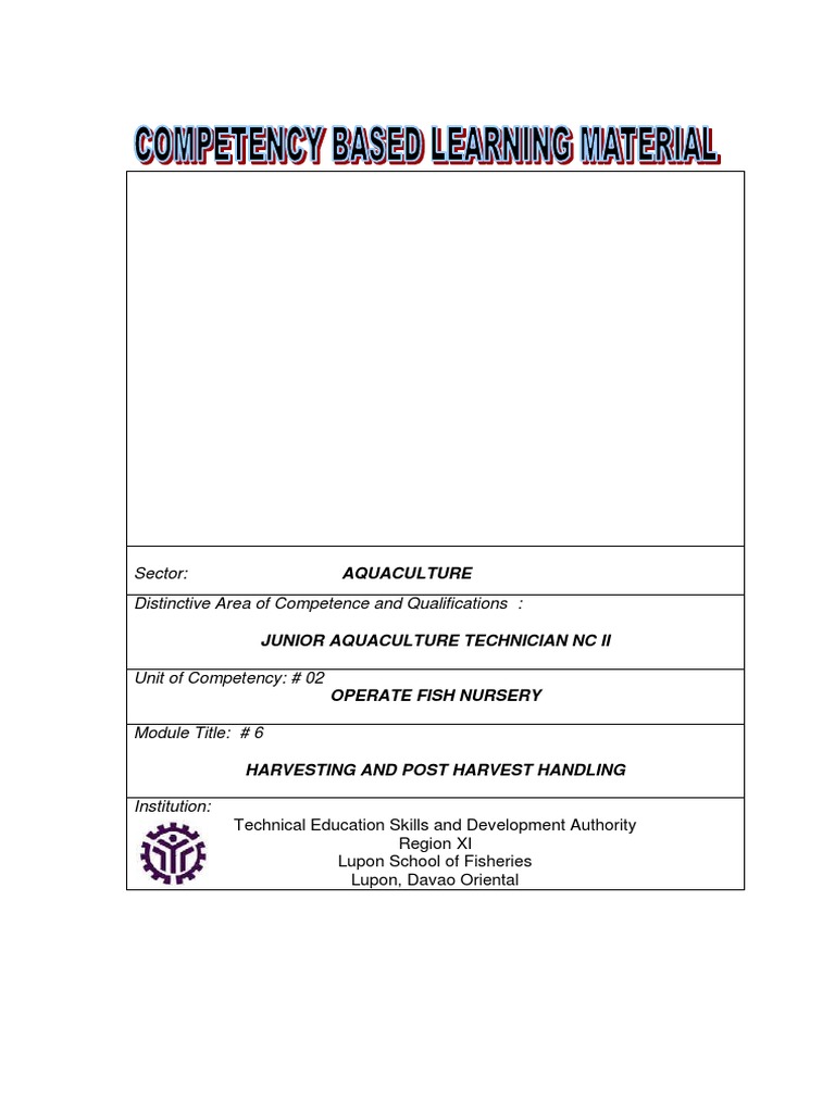 Harvesting and Post Harvest Handling | PDF | Educational Assessment | Verb