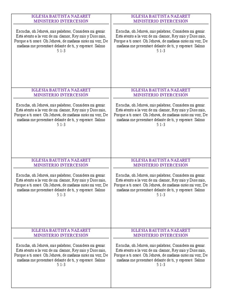 Tarjetas de Oracion | PDF | Adoración Cristiana Y Liturgia | Literatura ...