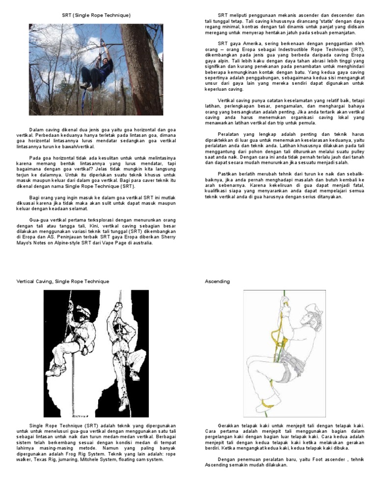Teknik SRT untuk Caving Vertikal | PDF
