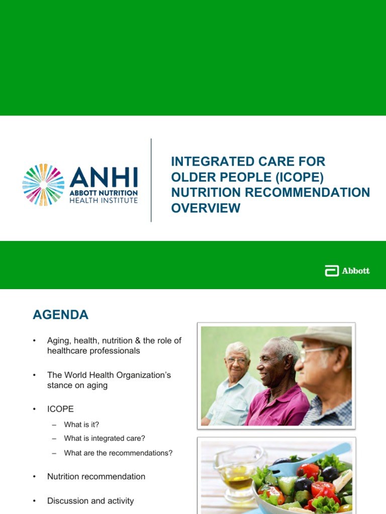 Integrated Care For Older People (Icope) Nutrition Recommendation | PDF ...