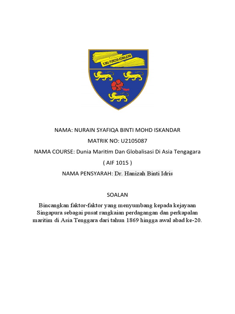 Aif 1015 (Soalan 5 | PDF