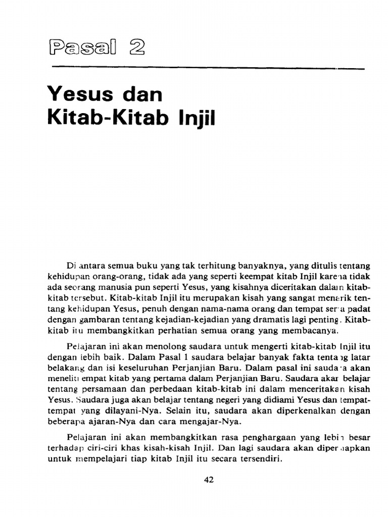 Yesus Dan Kitab Kitab Injil | PDF | Sejarah