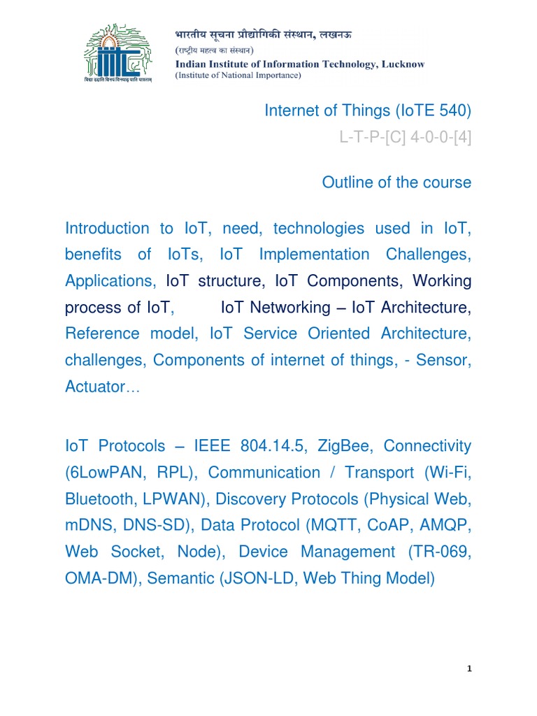 Iot Structure, Iot Components, Working Process of Iot Iot Networking - Iot Architecture | PDF ...