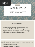 Estructura y partes de una biografía | PDF | Biografía | Narrativa