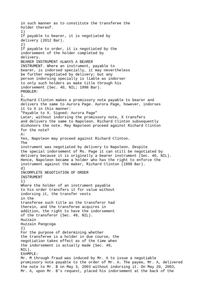 41 | PDF | Promissory Note | Bearer Instrument