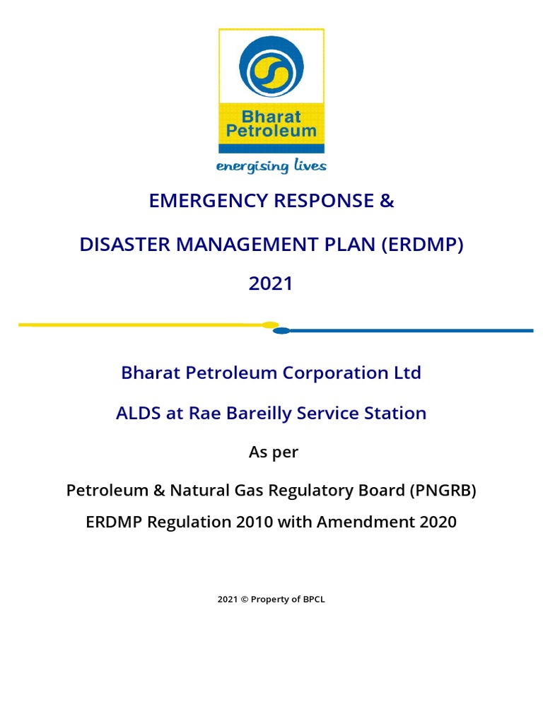 ERDMP of Railbarielly Service Station | PDF | Emergency | Emergency ...