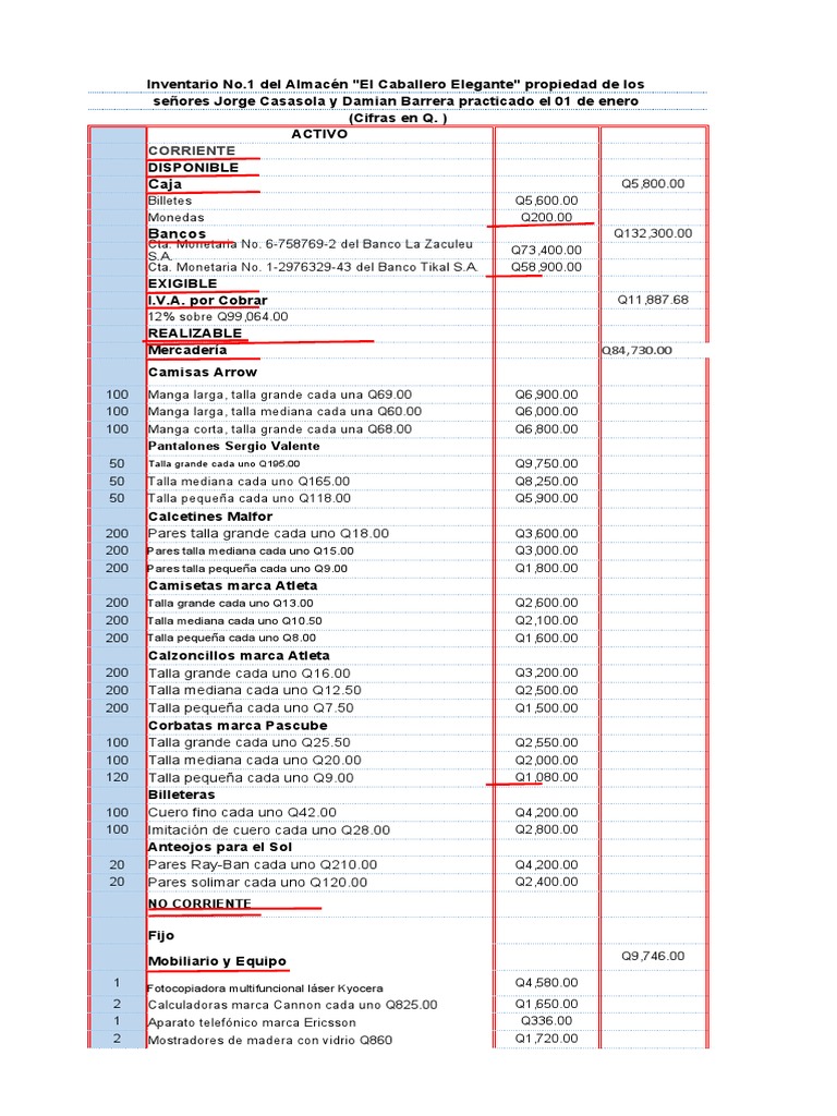 Libro Inventario y Balance 3 | PDF