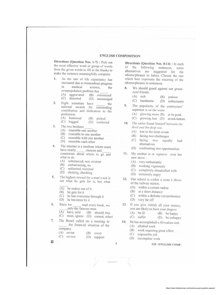 JCI English Paper 2 | PDF