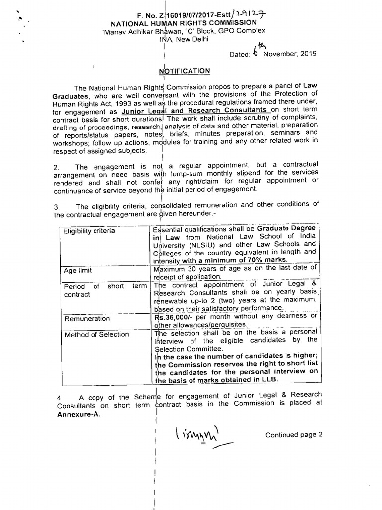 Notification JLRC 2019 | PDF