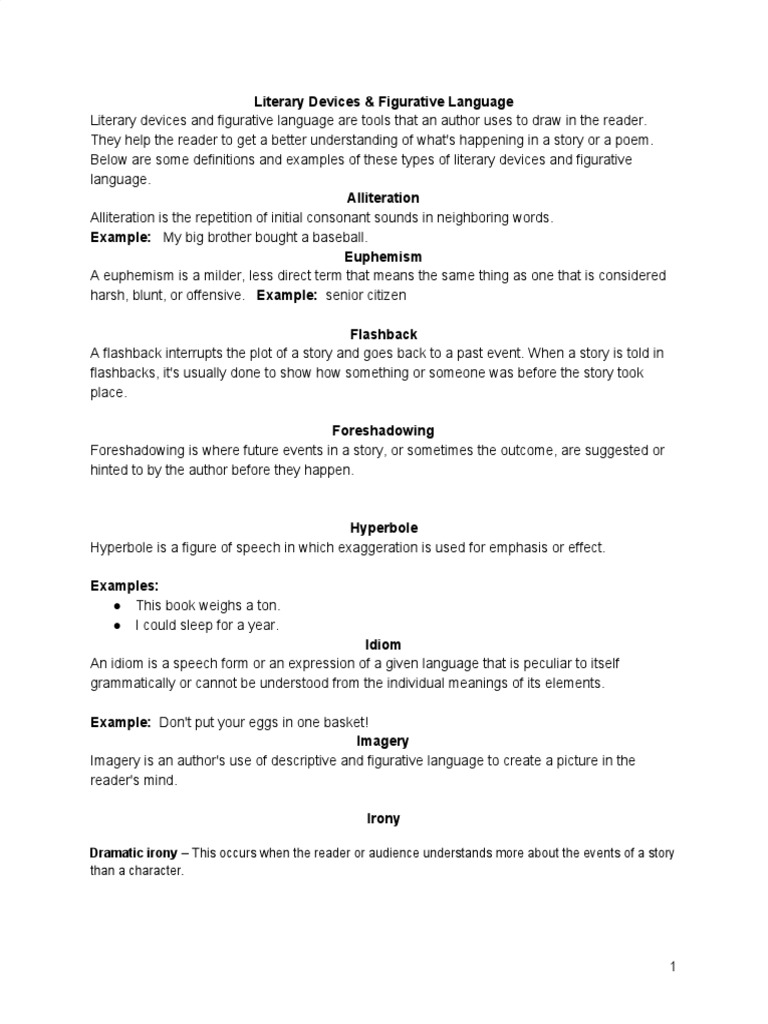 8th Grade Literary Devices Guide | PDF | Irony | To Kill A Mockingbird