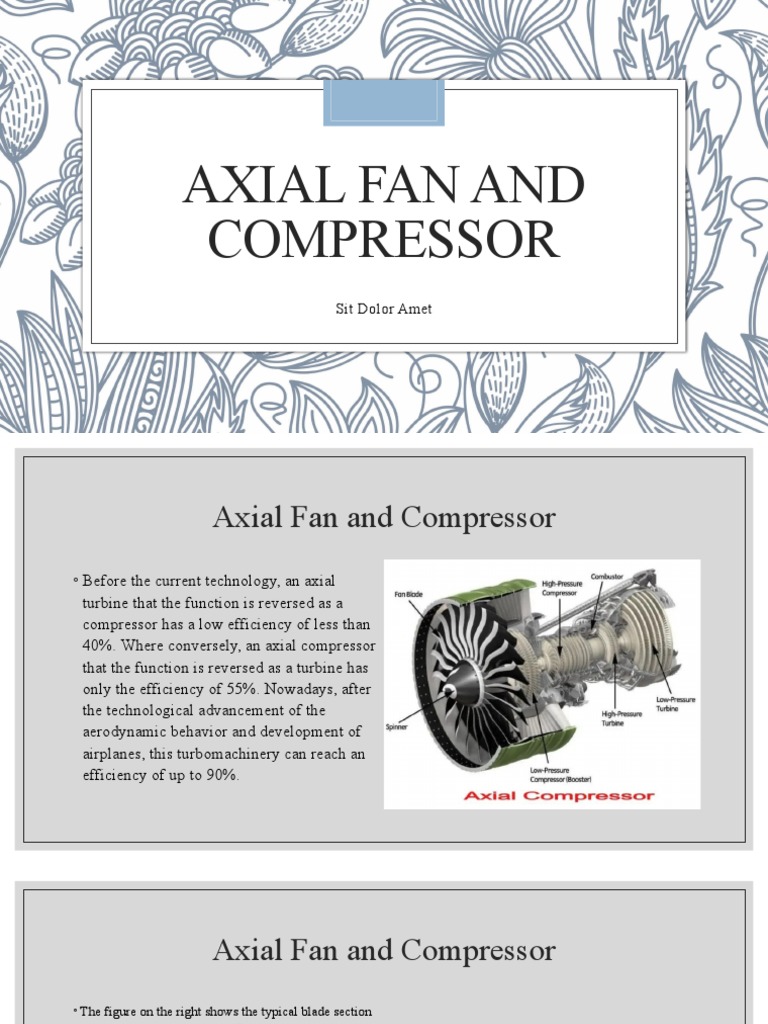 Axial Fan and Compressor | PDF
