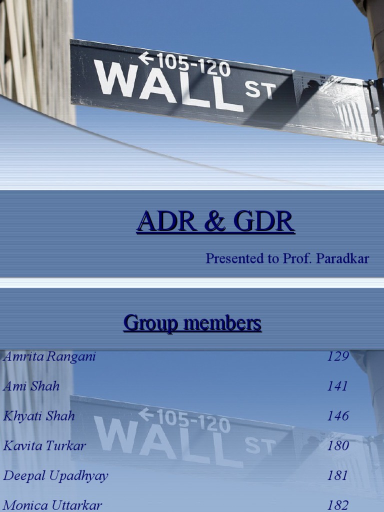 Understanding ADR and GDR Mechanisms | PDF | American Depositary ...