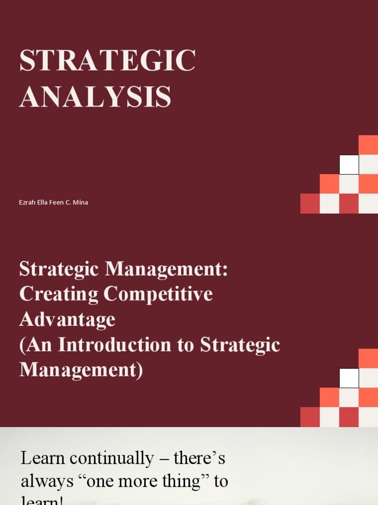 Strategic Analysis | PDF | Strategic Management | Economies