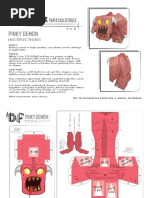 Doom Slayer Papercraft Instructions | PDF | Manufactured Goods | Equipment