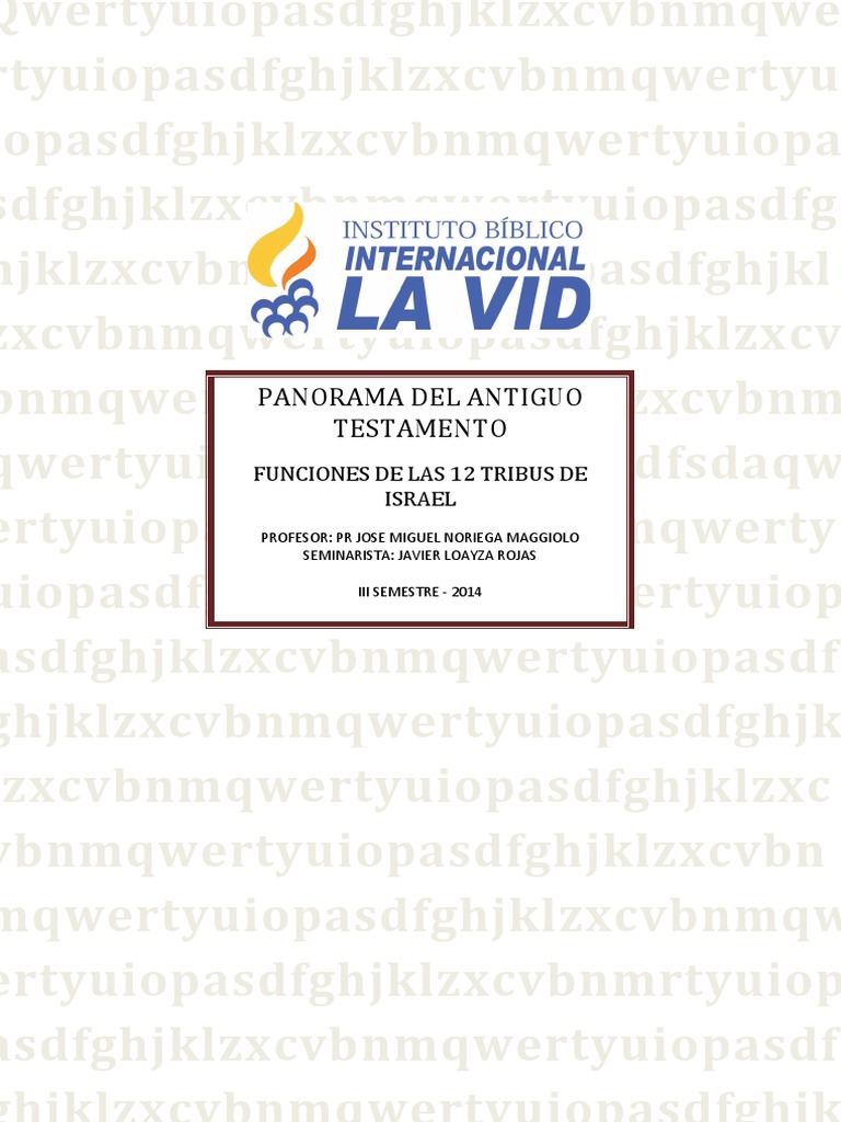 12 Tribus de Israel | PDF | Libros de la Torá | Isaac