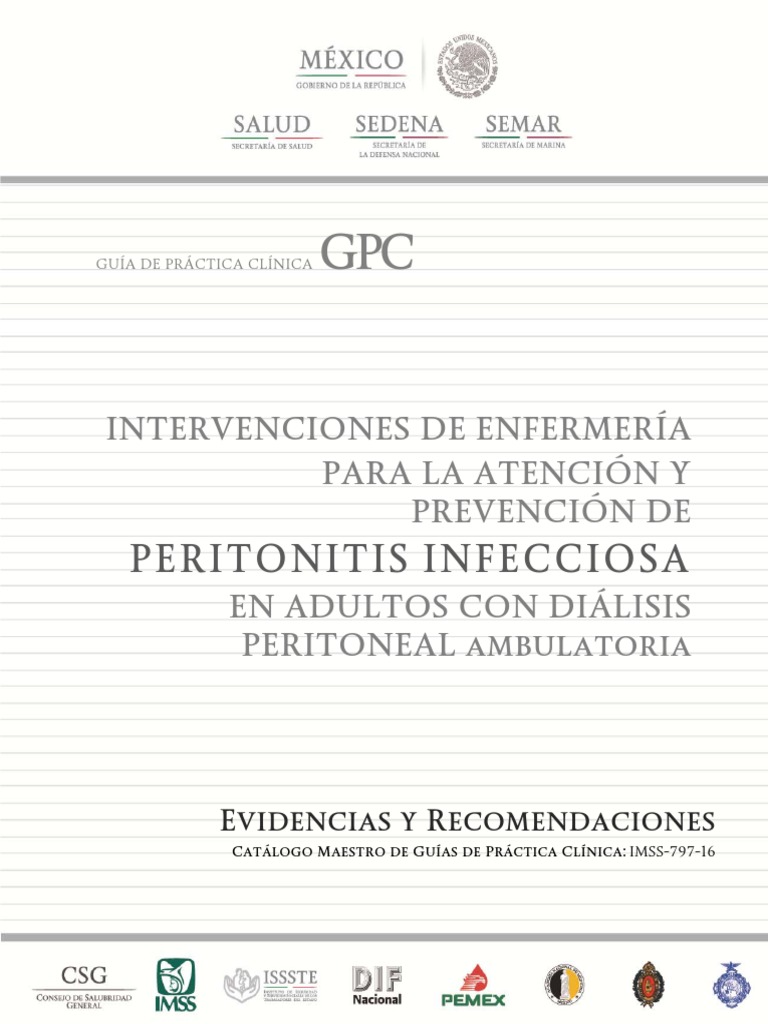 GPC Peritonitis | PDF | Diálisis | Enfermedad renal crónica