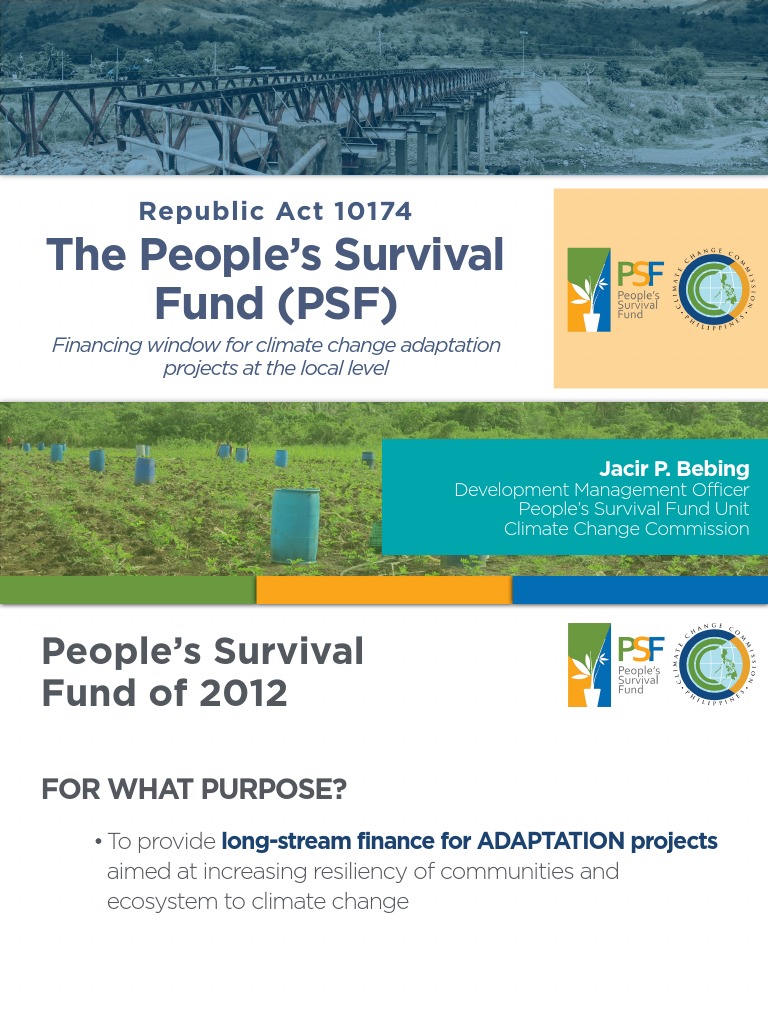 The People's Survival Fund (PSF 101) | PDF | Sustainability | Environmental Science