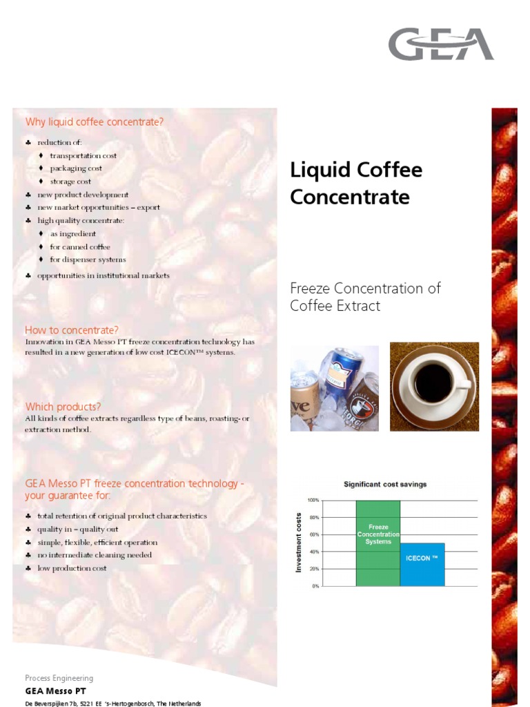 TSF08.012010H.liquid Coffee Concentrate | PDF | Coffee | Crystallization