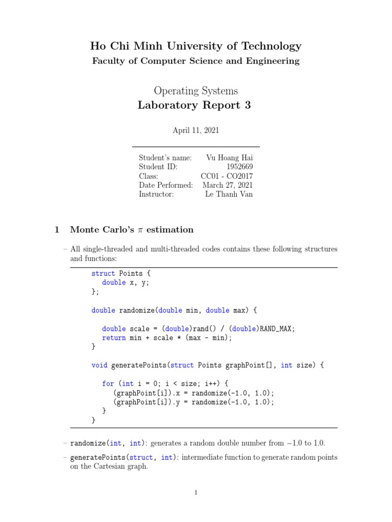 Ho Chi Minh University of Technology: Faculty of Computer Science and ...