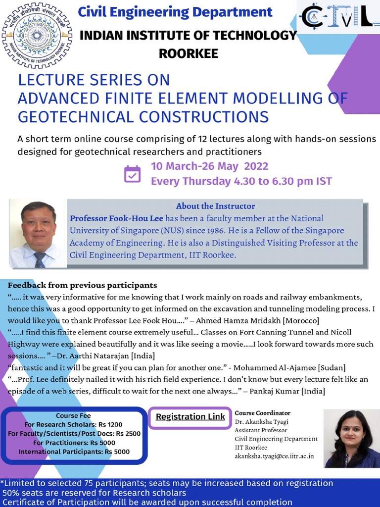 Fem of Geotechnical Constructions | PDF