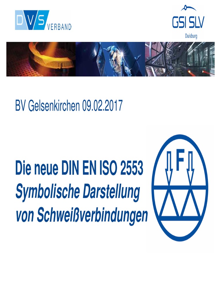 Symbolische - Darstellung - Von - Schweissverbindungen Nach DIN en ISO 2553 | PDF