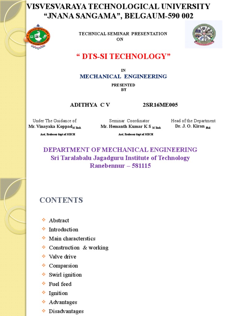 Dts-Si Technology | Download Free PDF | Engines | Ignition System
