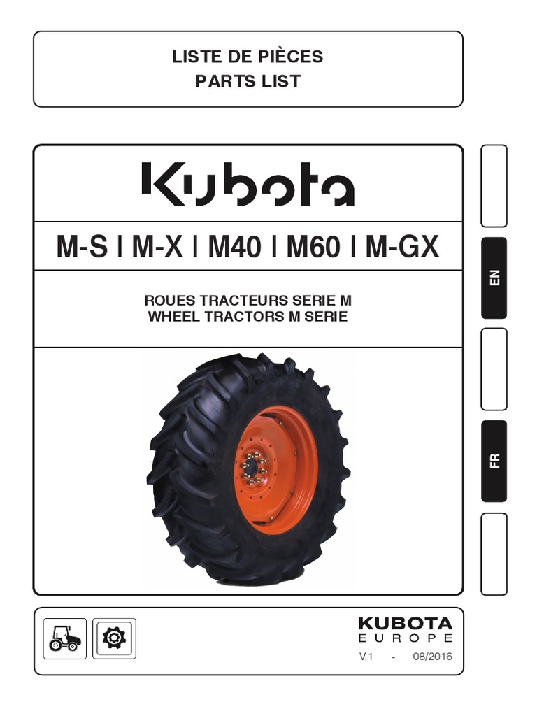 Roues Kubota Serie M | PDF