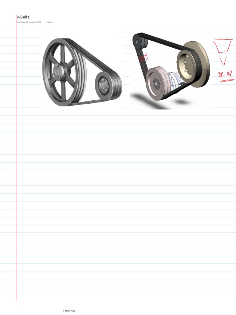V Belts | PDF | Technology & Engineering