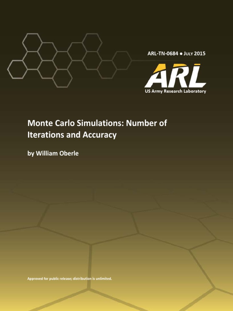 Monte Carlo Simulations: Number of Iterations and Accuracy: by William ...