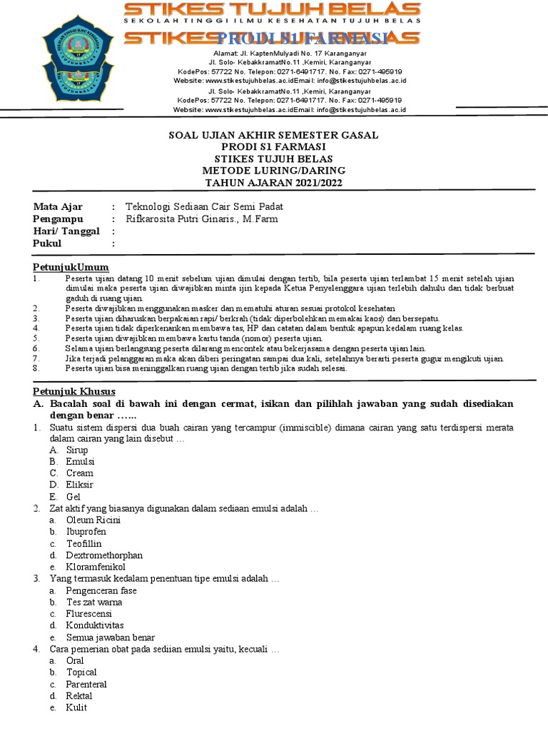 Soal Ujian UAS METLIT 2022 | PDF