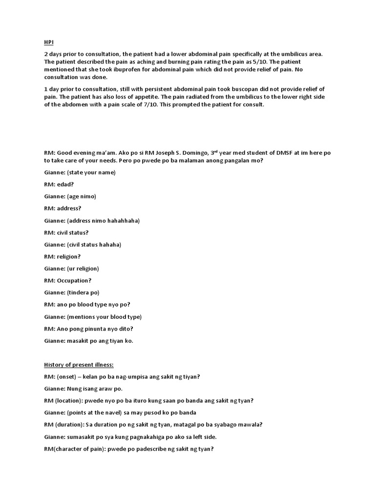 Script For Teleconsult | PDF | Clinical Medicine | Medicine