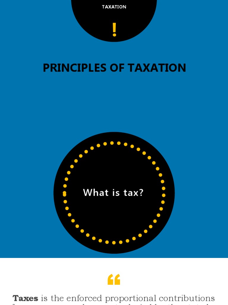 Understanding Taxation Principles | PDF | Taxes | Tax Exemption
