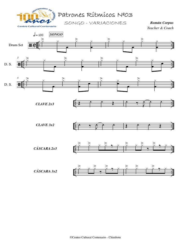 Patrones Ritmicos 03 Songo | PDF