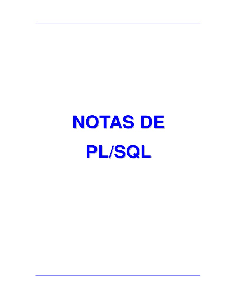 PLSQL | PDF | SQL | Pl / Sql