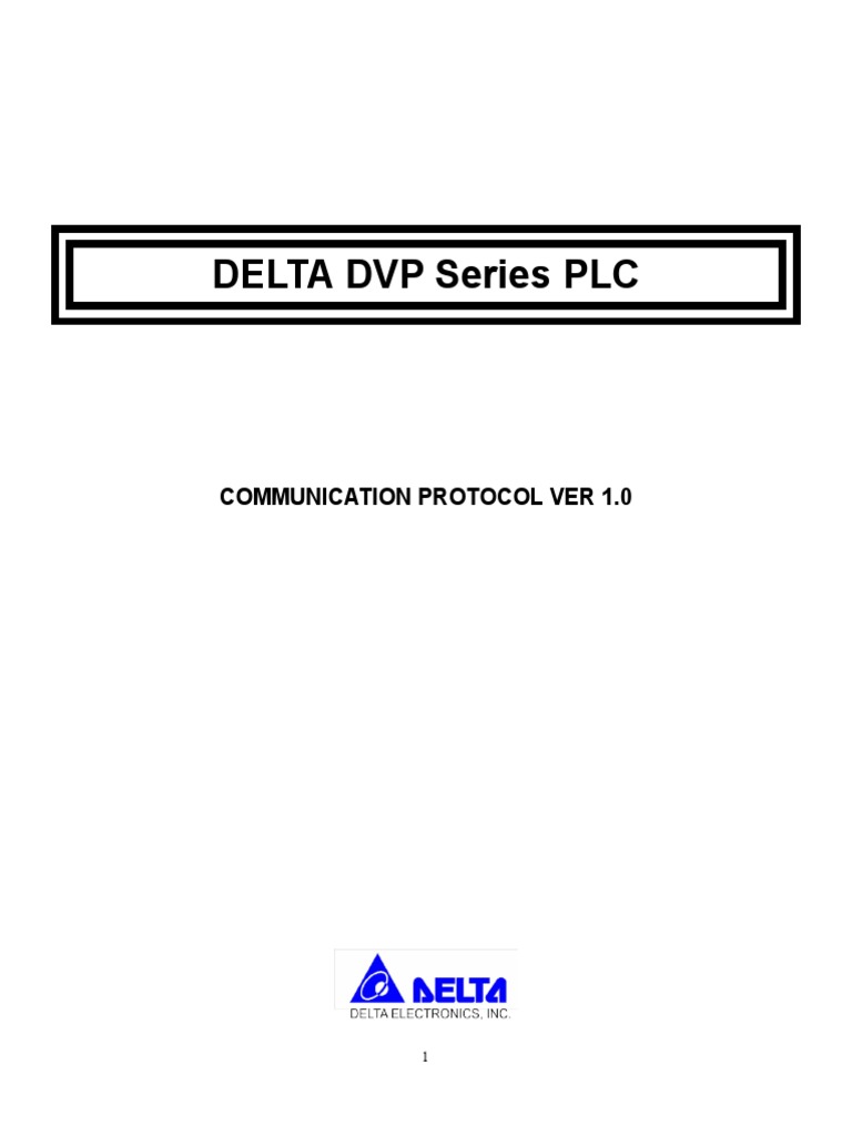 Delta DVP PLC Communication Protocol Guide | PDF | Ascii | Arithmetic