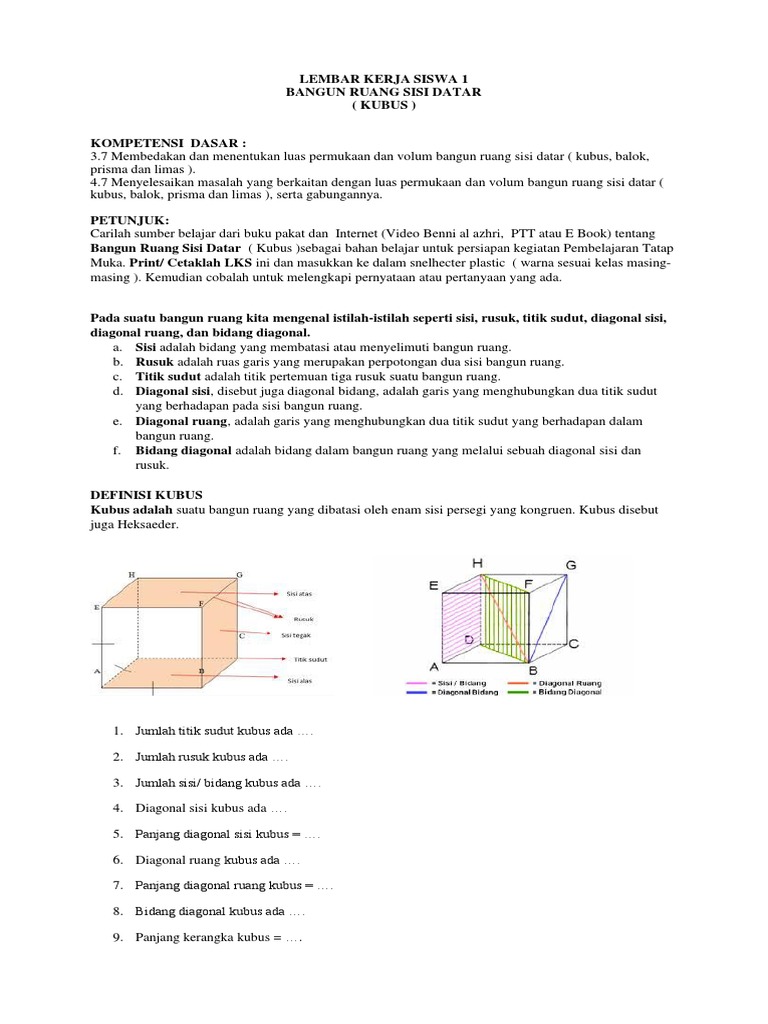 Lks 1. BRSD Kubus | PDF | Seni