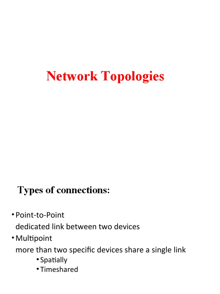 5-Network Topology-07!01!2022 (07-Jan-2022) Material I 07-01-2022 Network Topologies | PDF ...