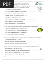 Juice Mixing Ratios for Students | PDF | Ratio | Juice