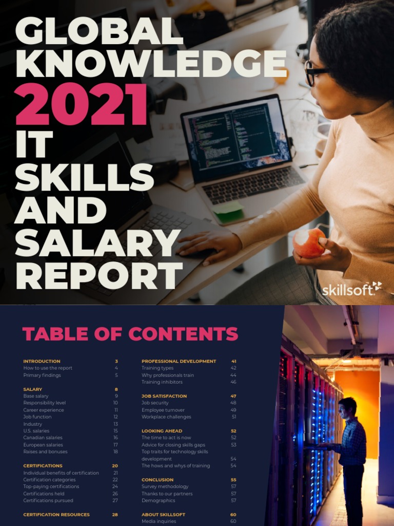 It Skills Salary Report 2021 Skillsoft Global Knowledge en WW | PDF | Employment | Salary