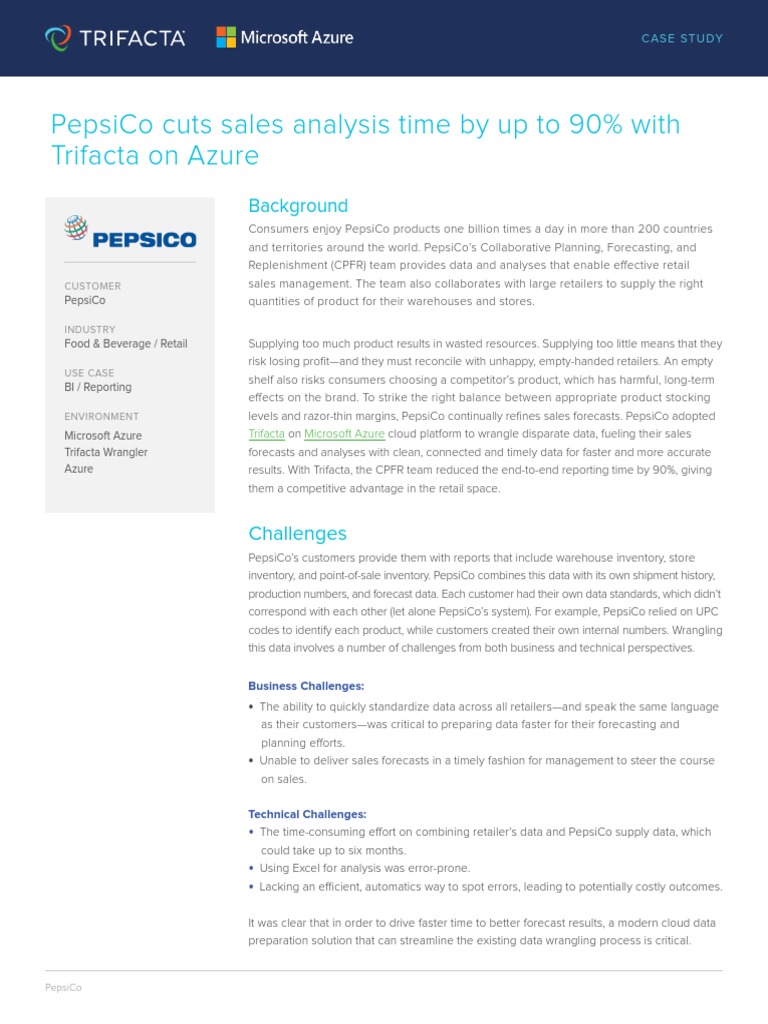 Trifacta Azure Case Study | PDF | Inventory | Retail